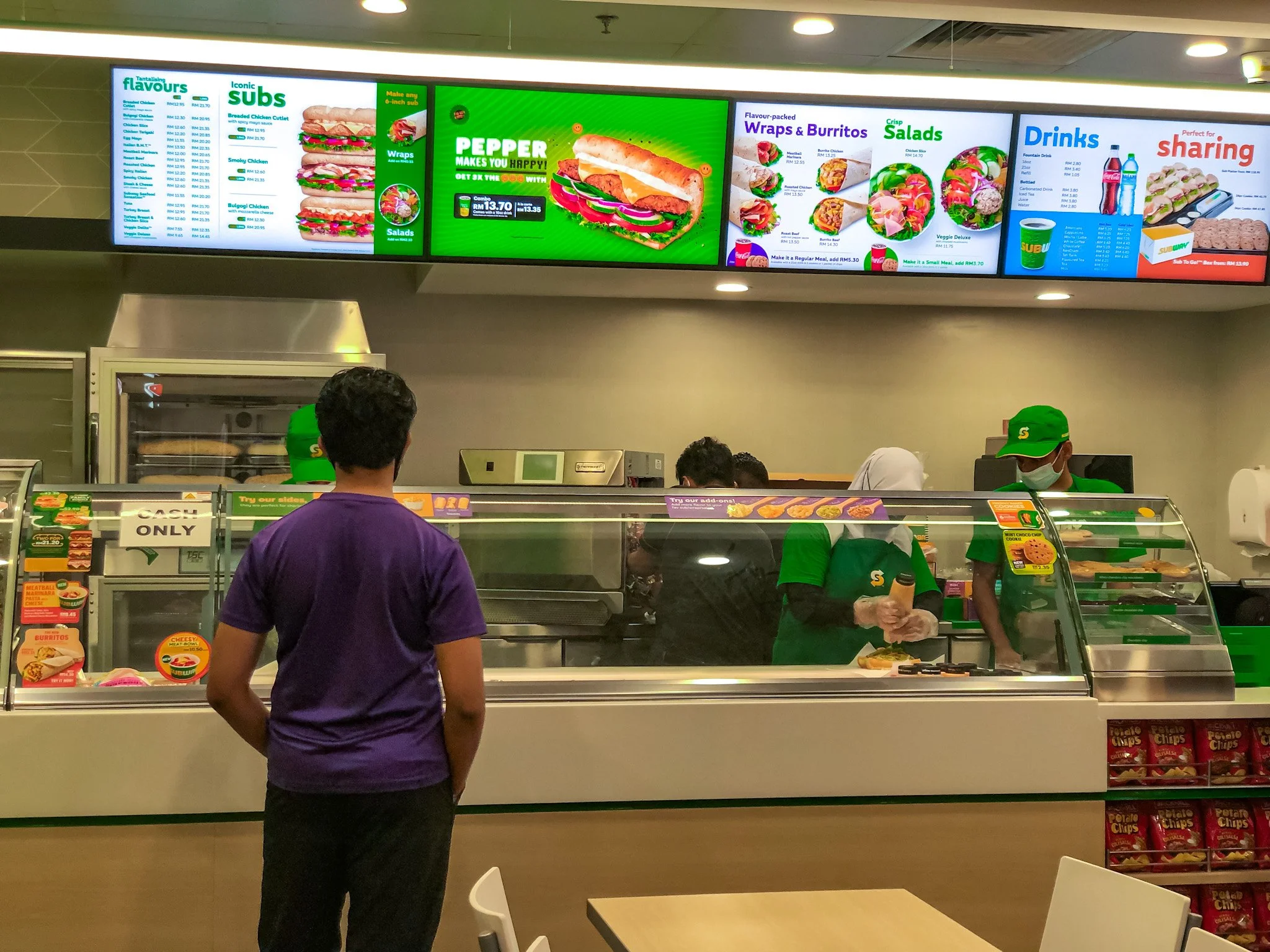Subway Menu Board