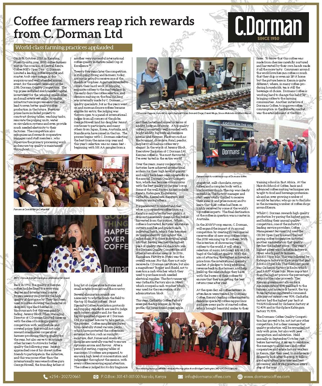 Articles — C.Dorman Green Coffee Merchants