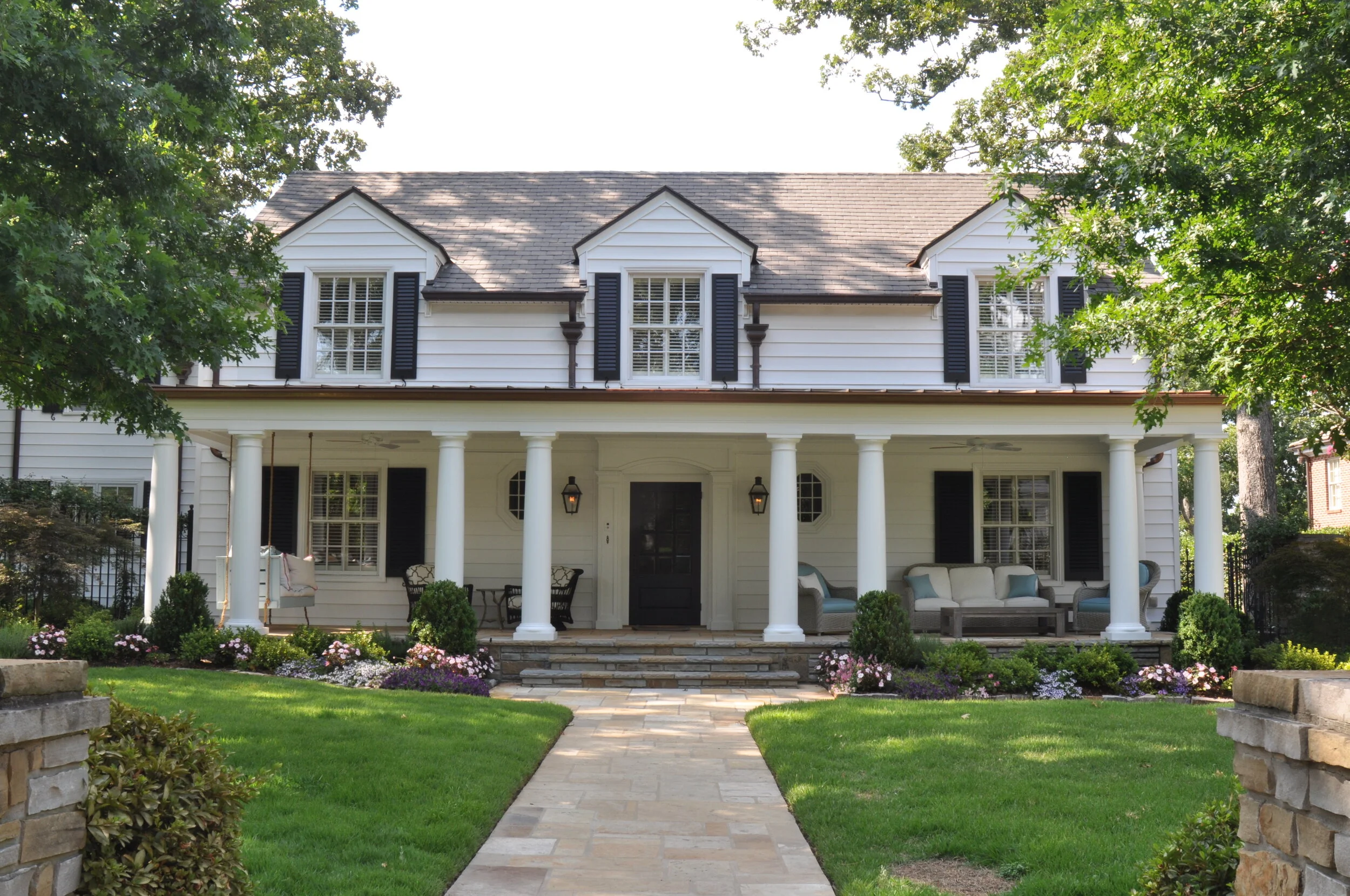 Front Porch and Pool Pavilion in Edgehill — Yeary Lindsey Architects