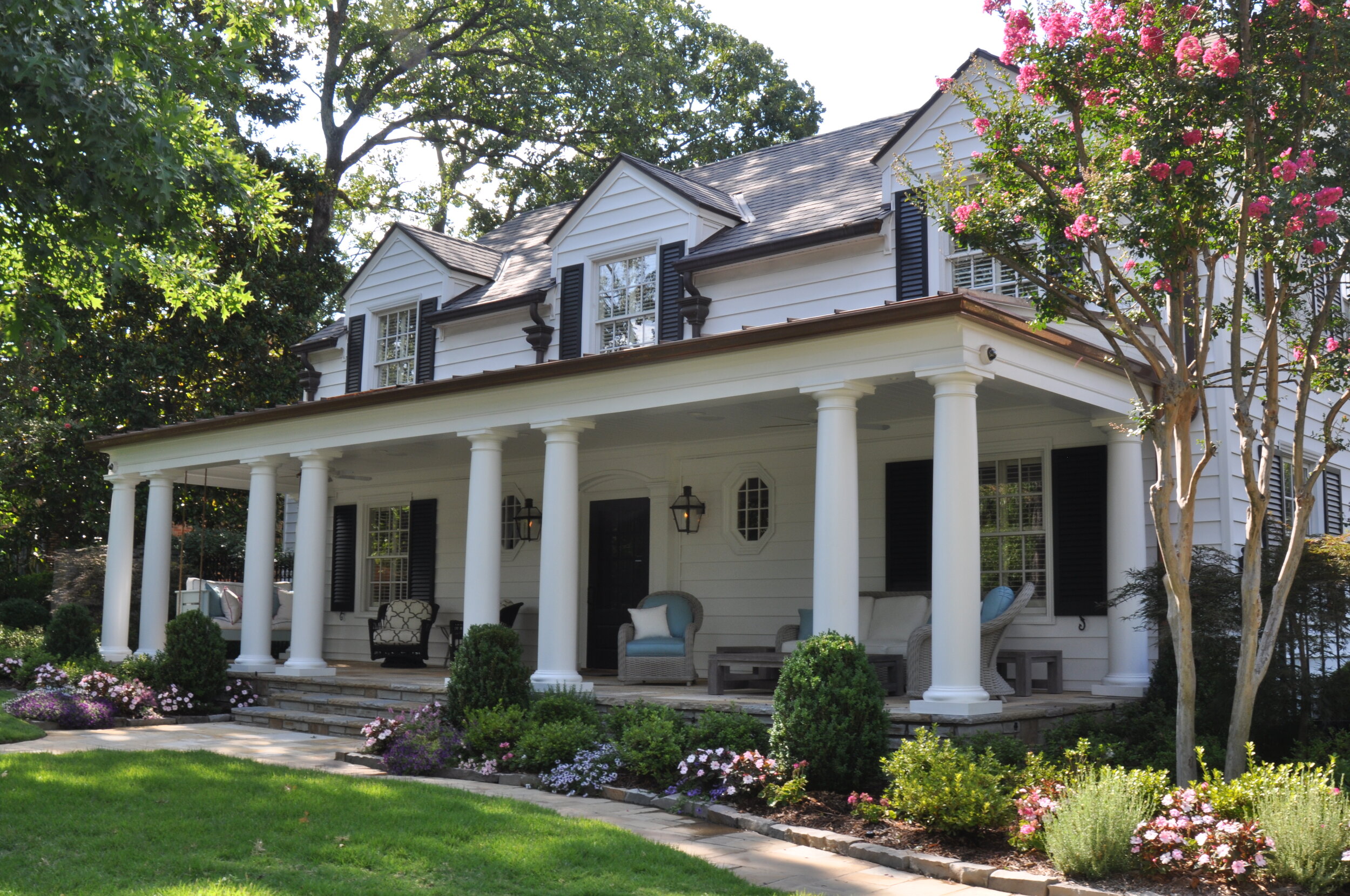 Front Porch and Pool Pavilion in Edgehill — Yeary Lindsey Architects