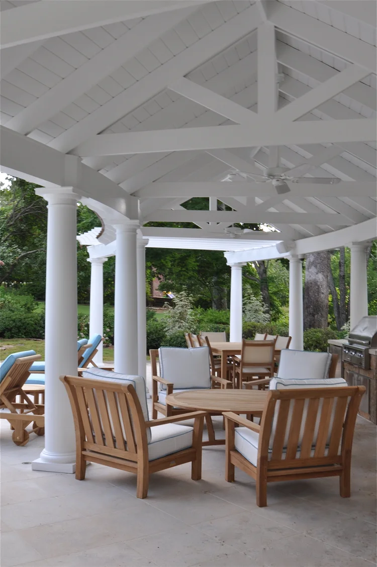 Front Porch and Pool Pavilion in Edgehill — Yeary Lindsey Architects