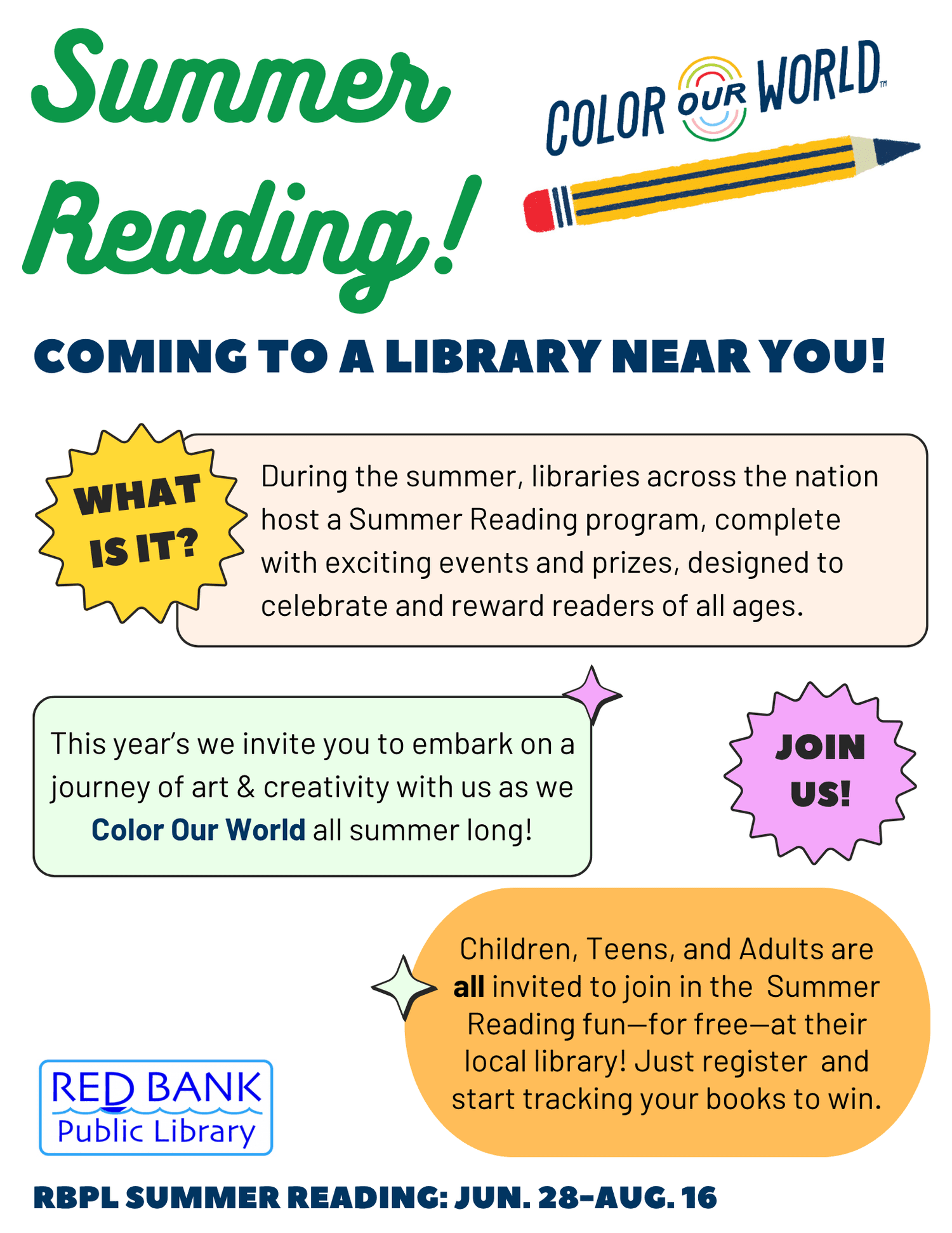 Summer Reading is here — Red Bank Public Library