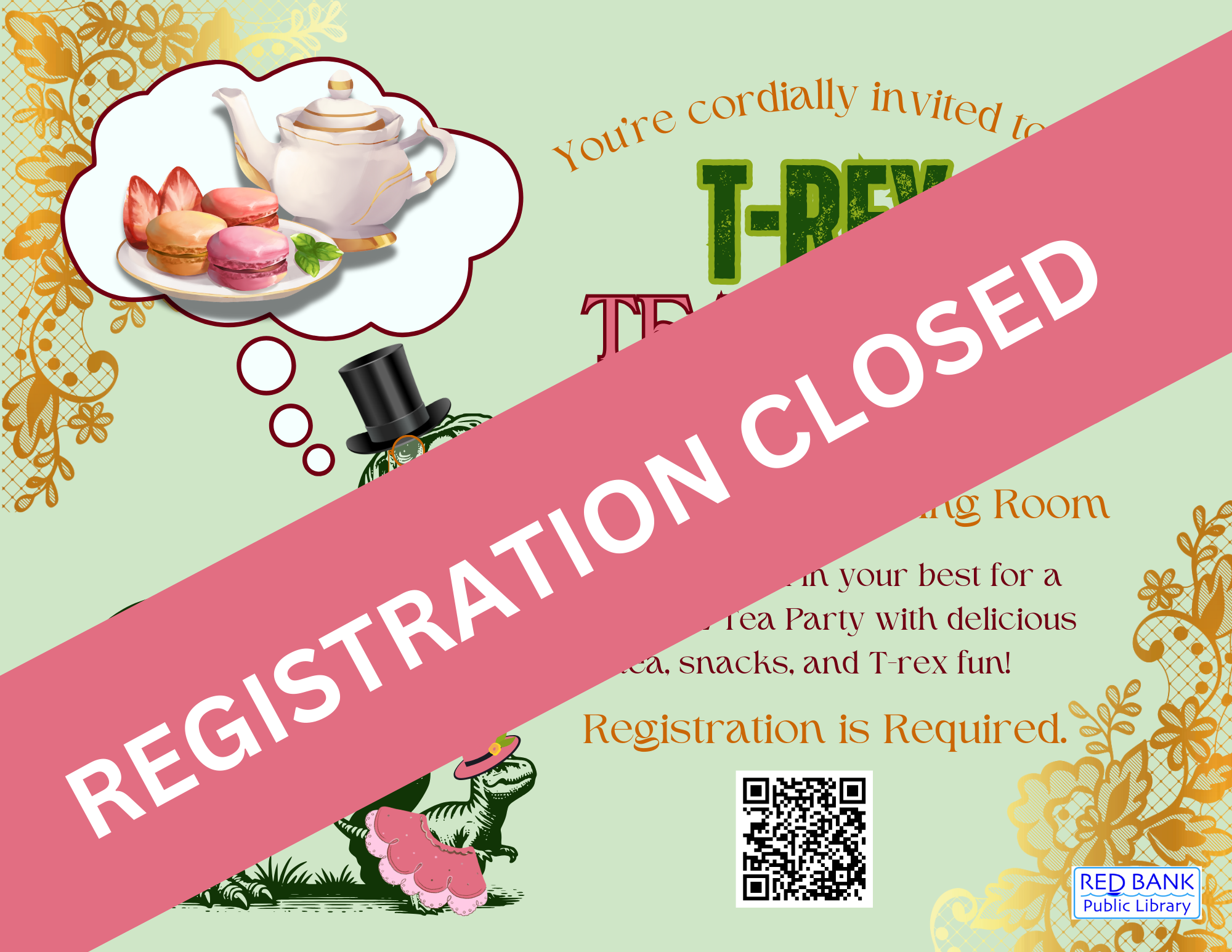 T-Rex Tea Party — Red Bank Public Library