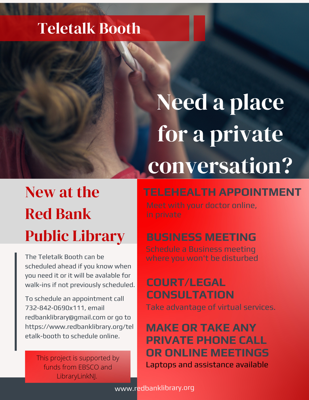 Teletalk Booth — Red Bank Public Library