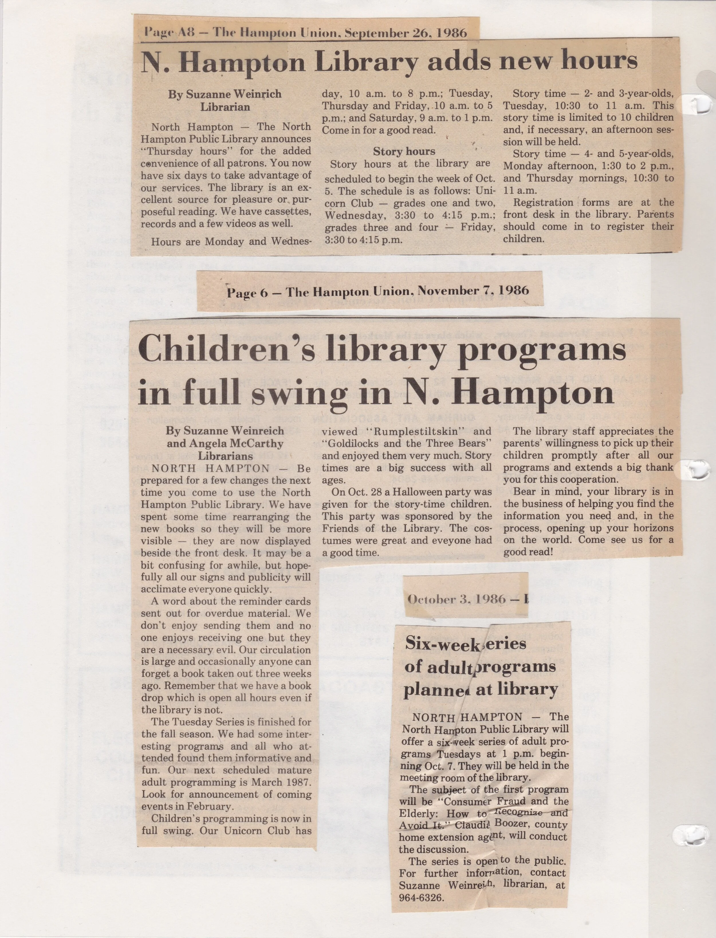 Friends — North Hampton Historical Society