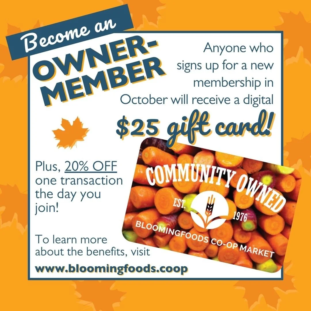Become an Owner-Member! — Bloomingfoods Co-op Market