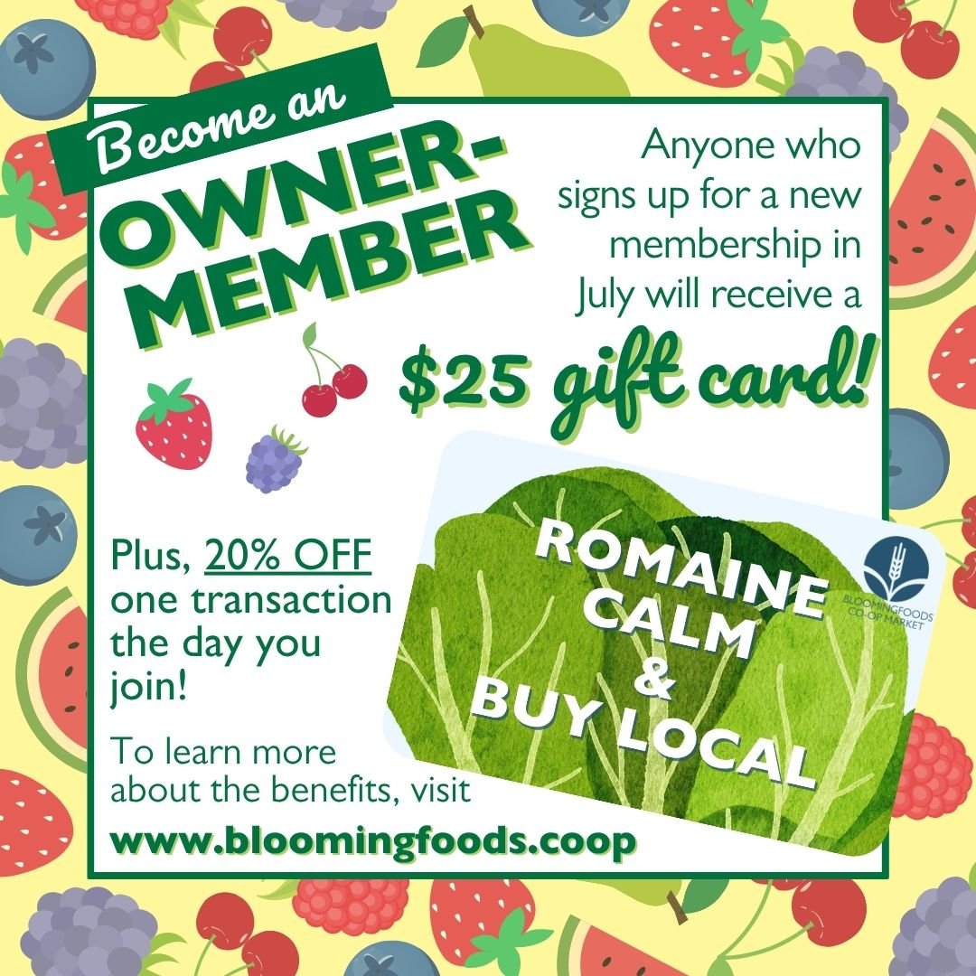 Become an Owner-Member! — Bloomingfoods Co-op Market