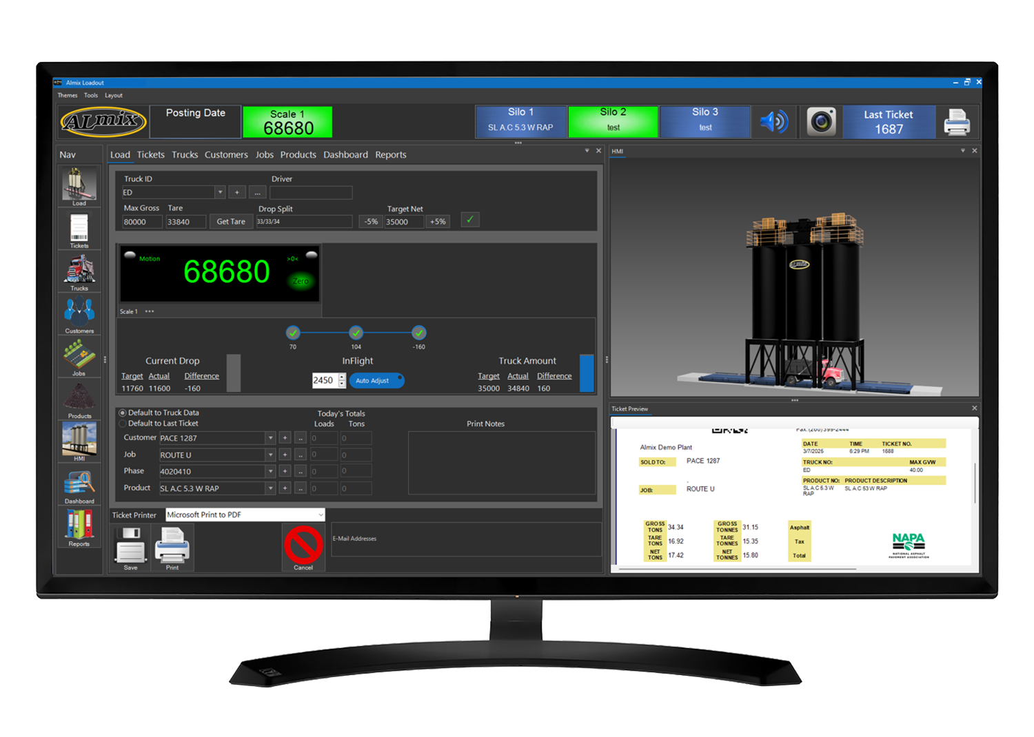 Insignia Loadout System — ALmix - Asphalt Equipment Company