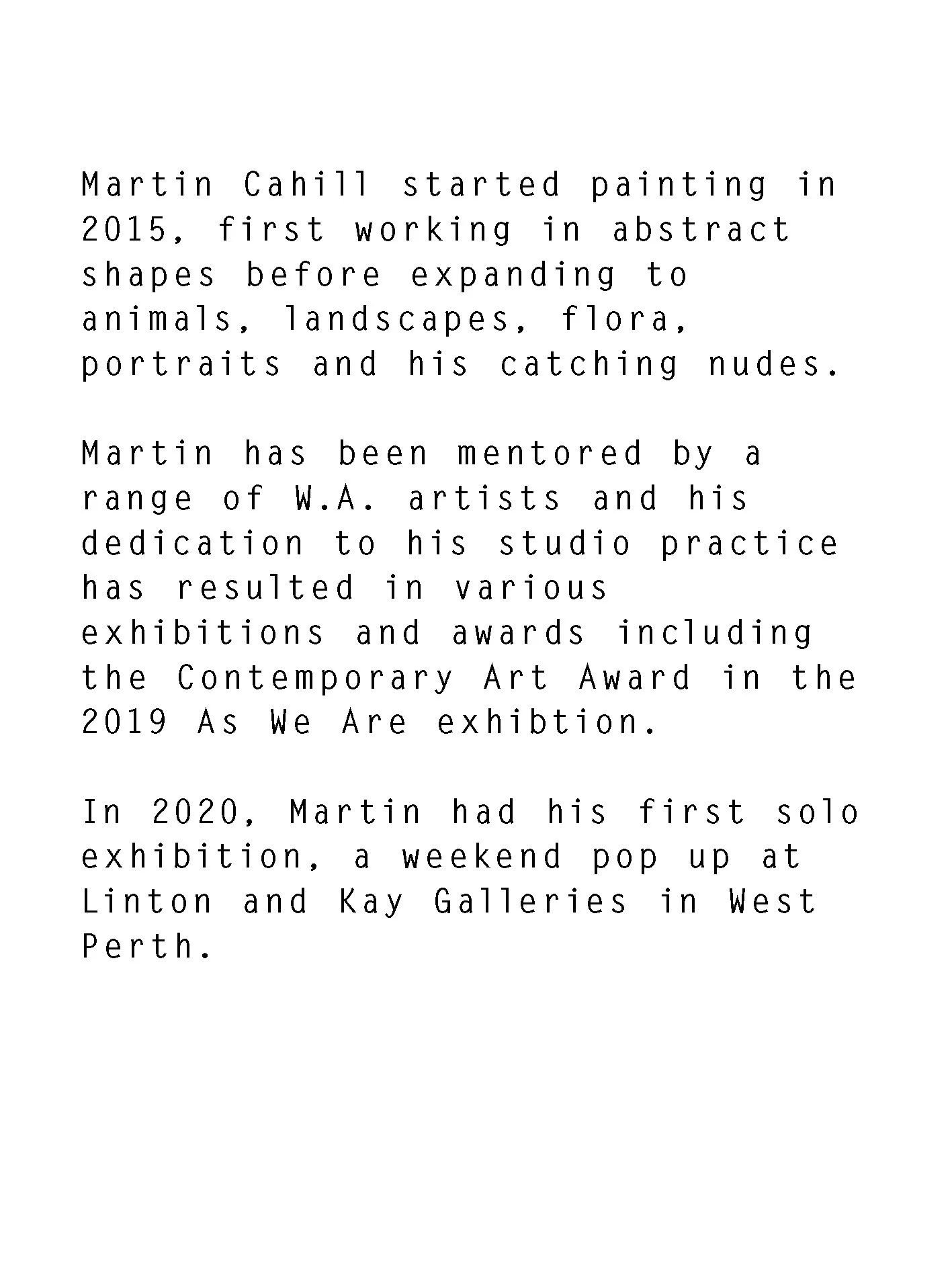 Curious Night Crew - Martin Cahill — gladys gallery