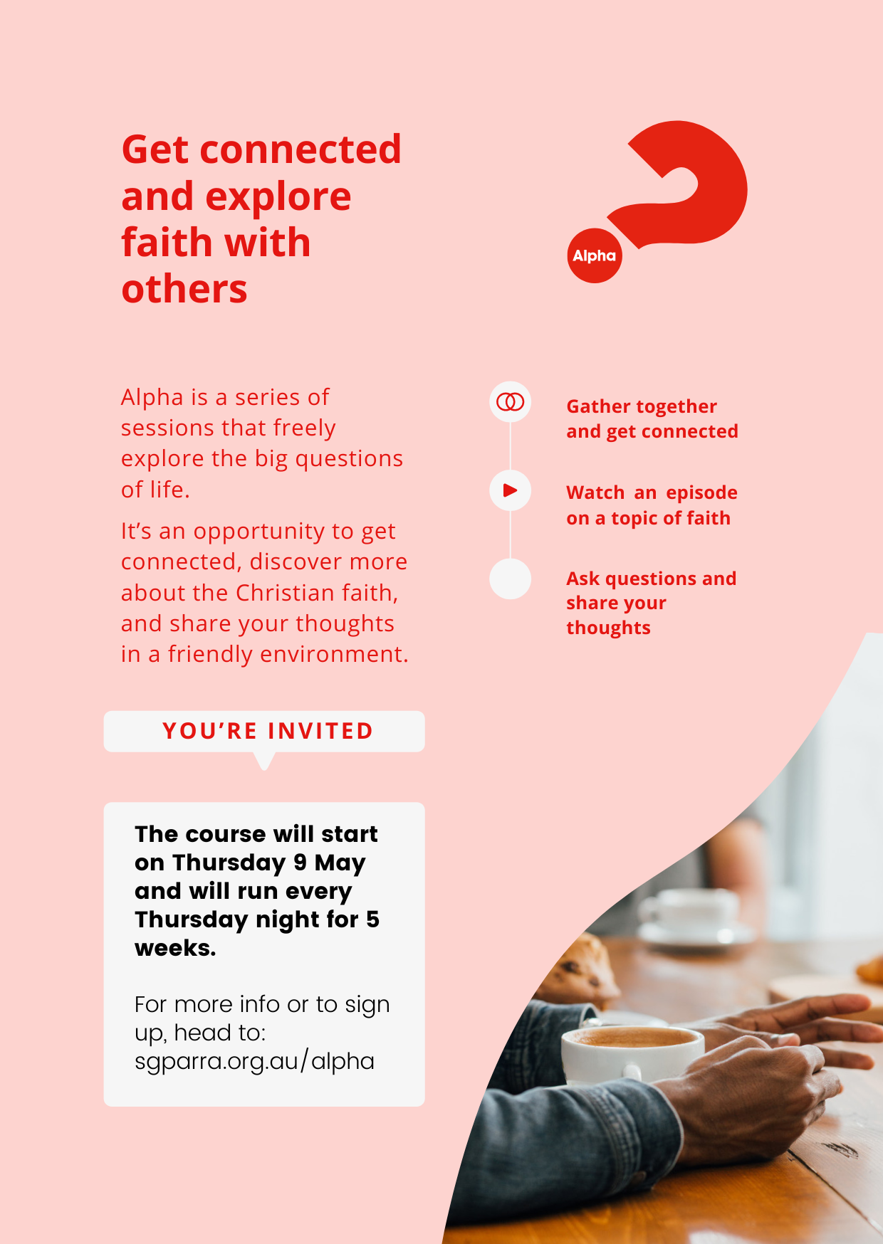 Alpha Course - Coming Soon! — Sovereign Grace Church Parramatta