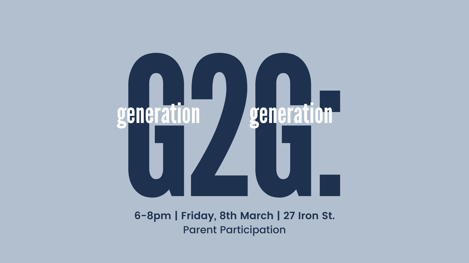 G2G Starts Back This Friday — Sovereign Grace Church Parramatta
