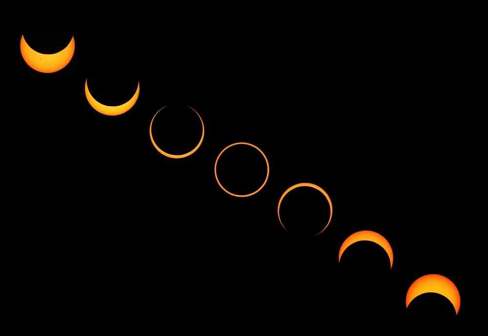 The 2023 annular solar eclipse sequence... — GEOPHOTOSCAPES