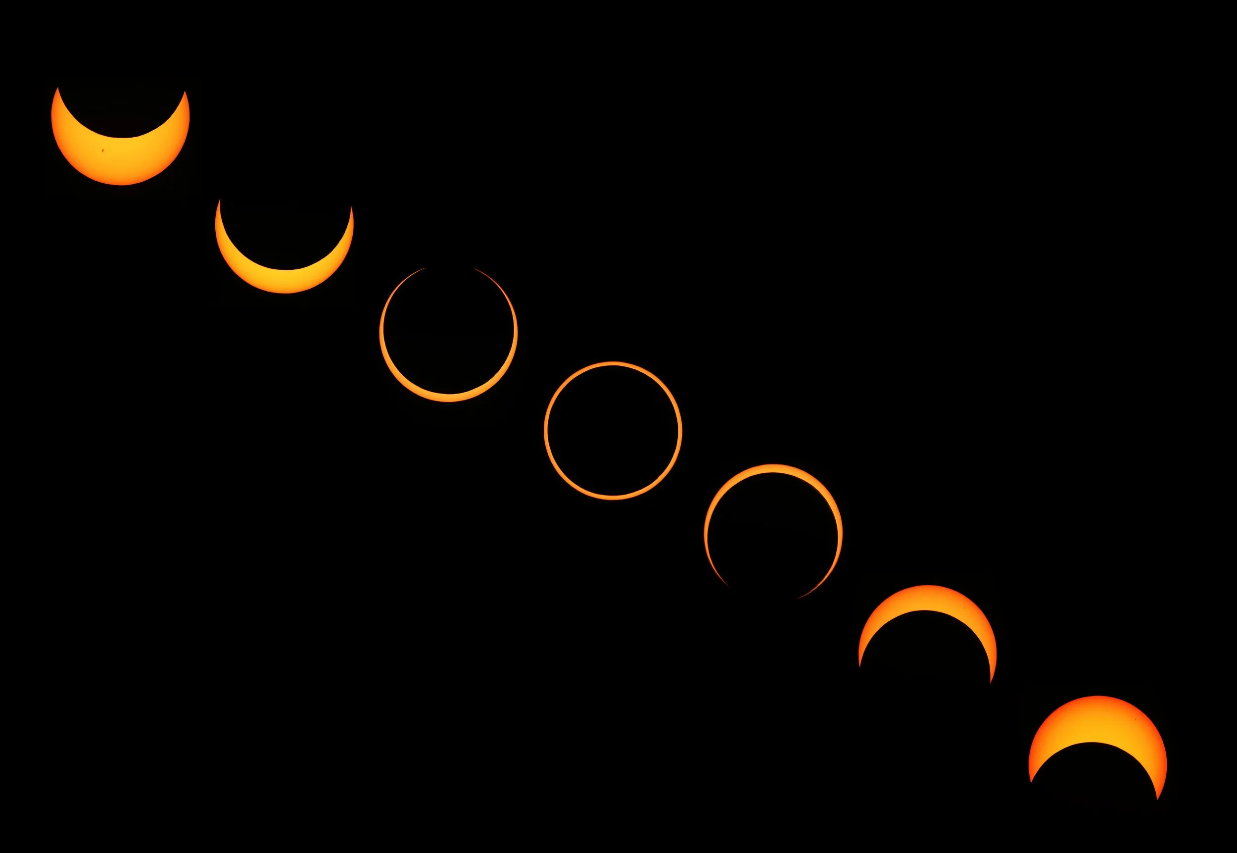 The 2023 annular solar eclipse sequence... — GEOPHOTOSCAPES