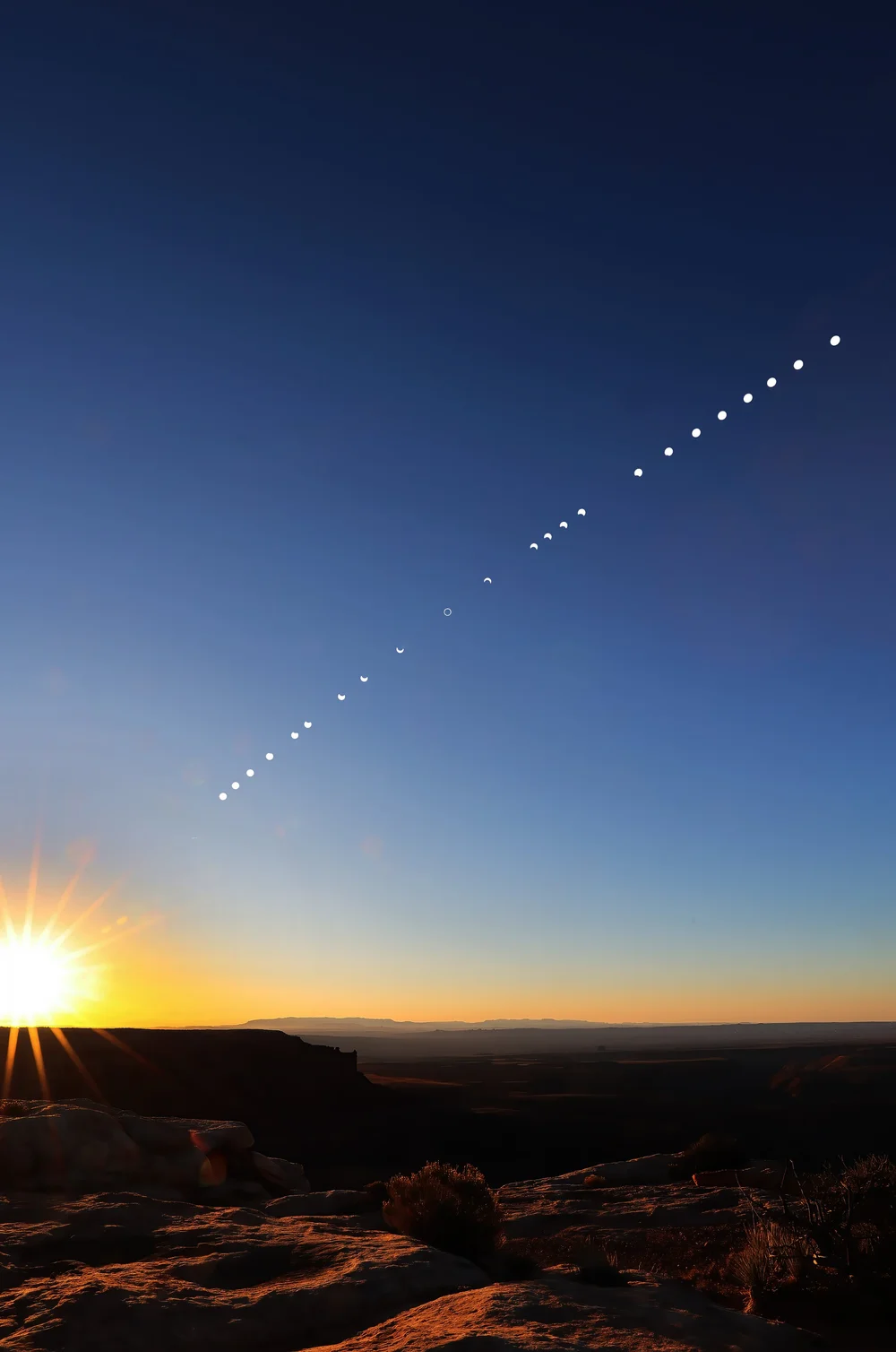 The 2023 annular solar eclipse sequence... — GEOPHOTOSCAPES