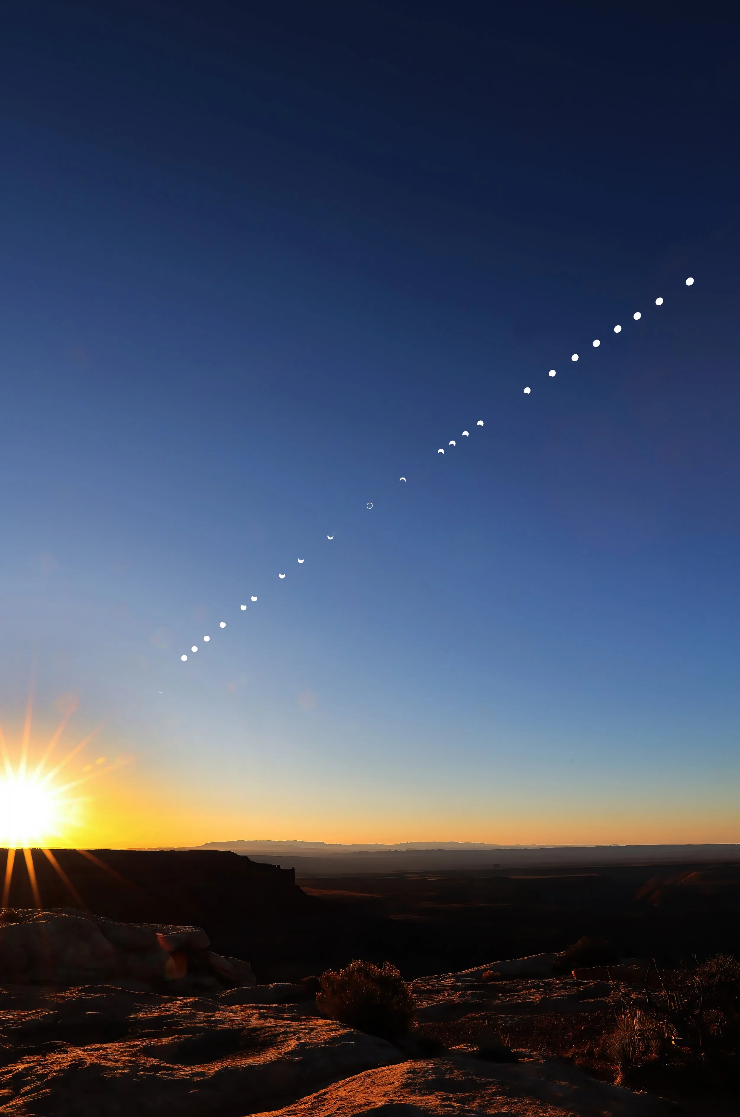 The 2023 annular solar eclipse sequence... — GEOPHOTOSCAPES
