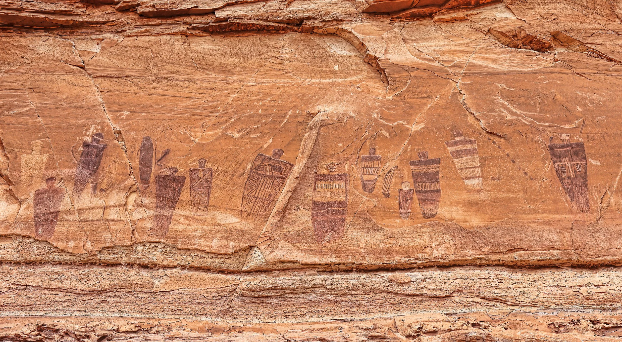 The Great Gallery in Horseshoe Canyon... — GEOPHOTOSCAPES