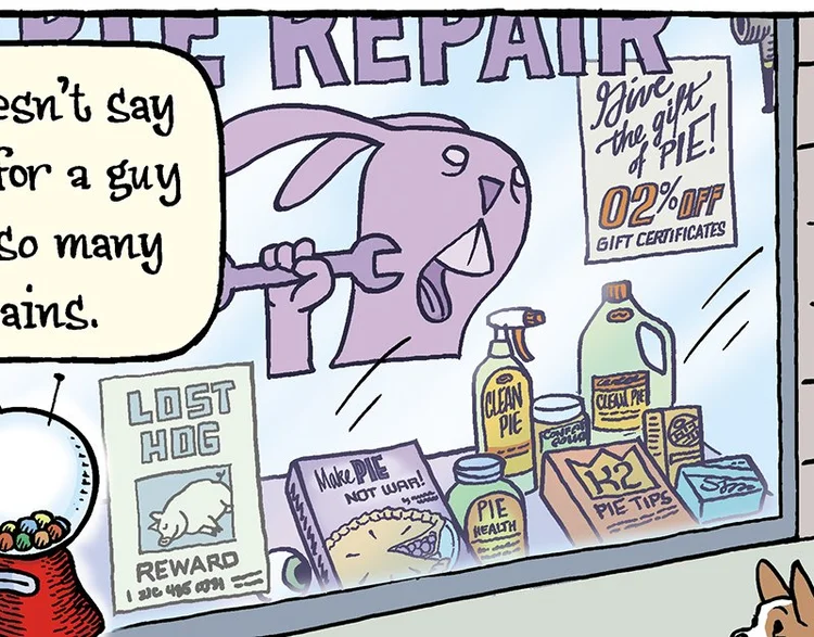 Pie Eyed — Bizarro | Naked Cartoonist