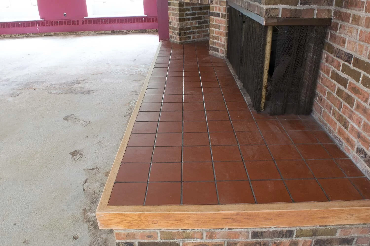 A Modern Cement Tile Stenciled Fireplace (+ Easy Tutorial) — This Giant ...