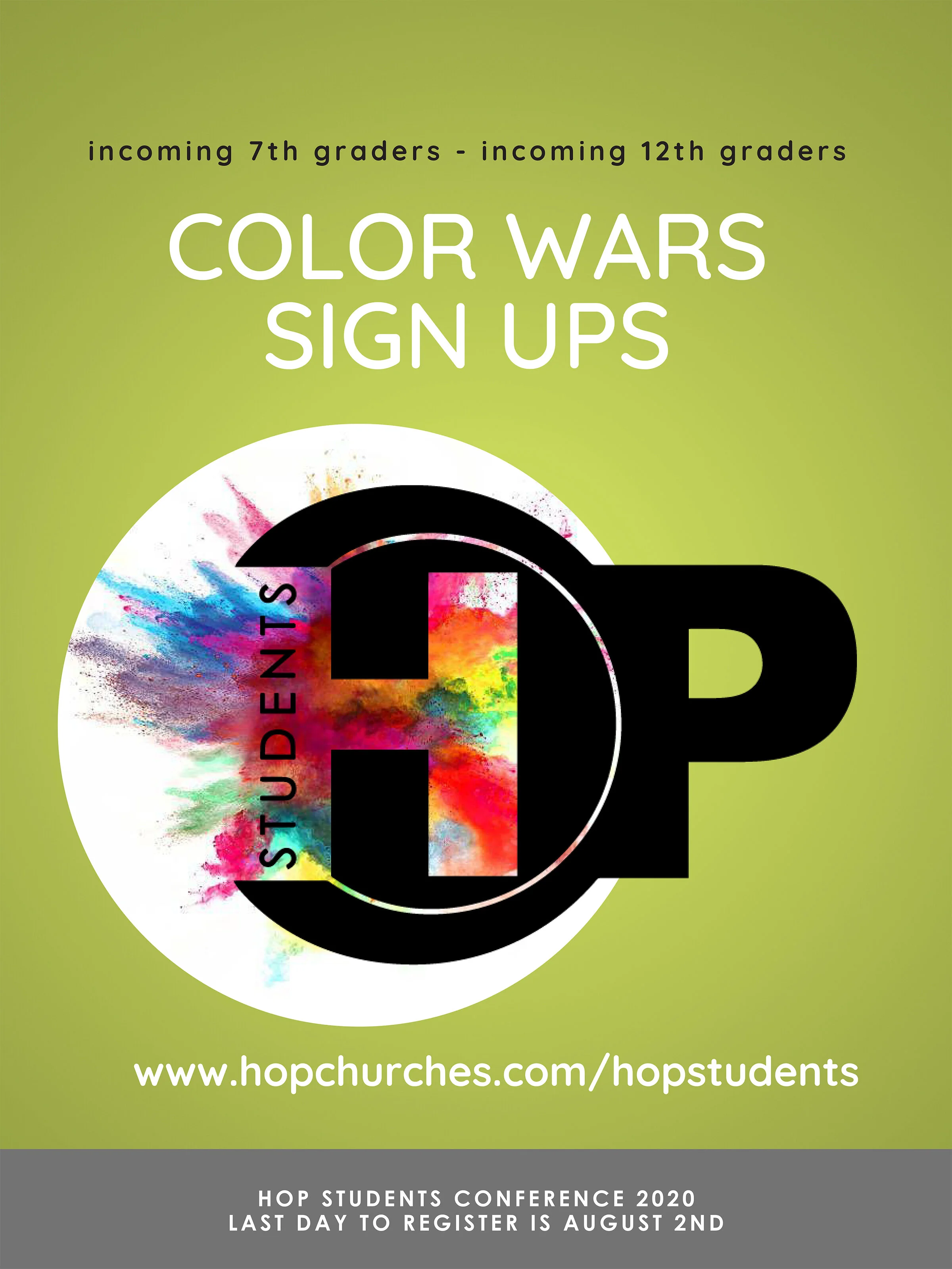 HOP Students Color Wars — House of Prayer