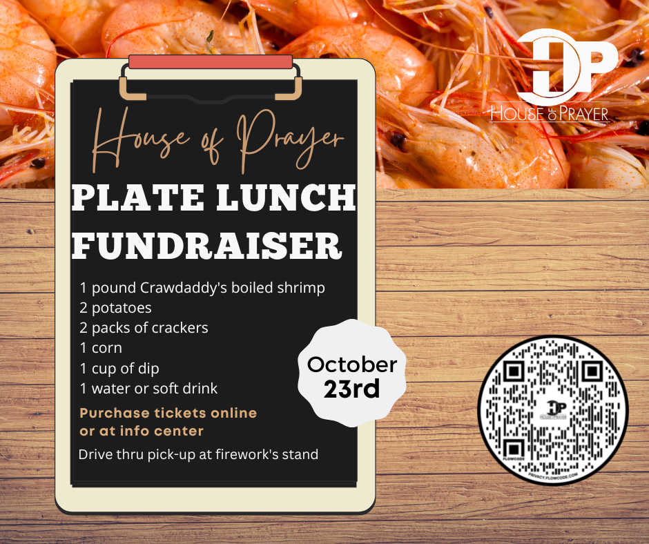 Boiled Shrimp Plate Lunch Fundraiser — House of Prayer