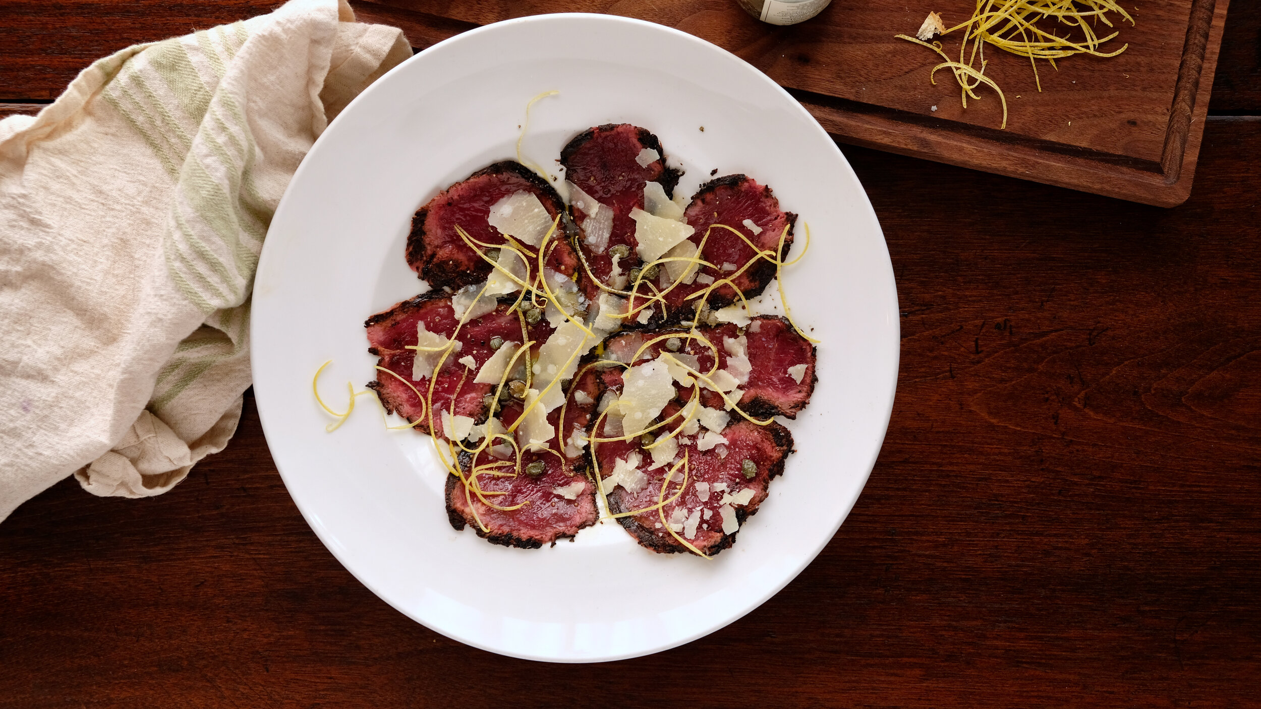 Black Garlic Goose Breast Carpaccio — Elevated Wild