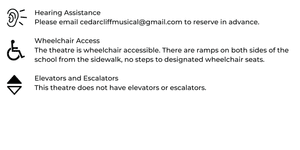 Musical Tickets — CEDAR CLIFF PRODUCTIONS