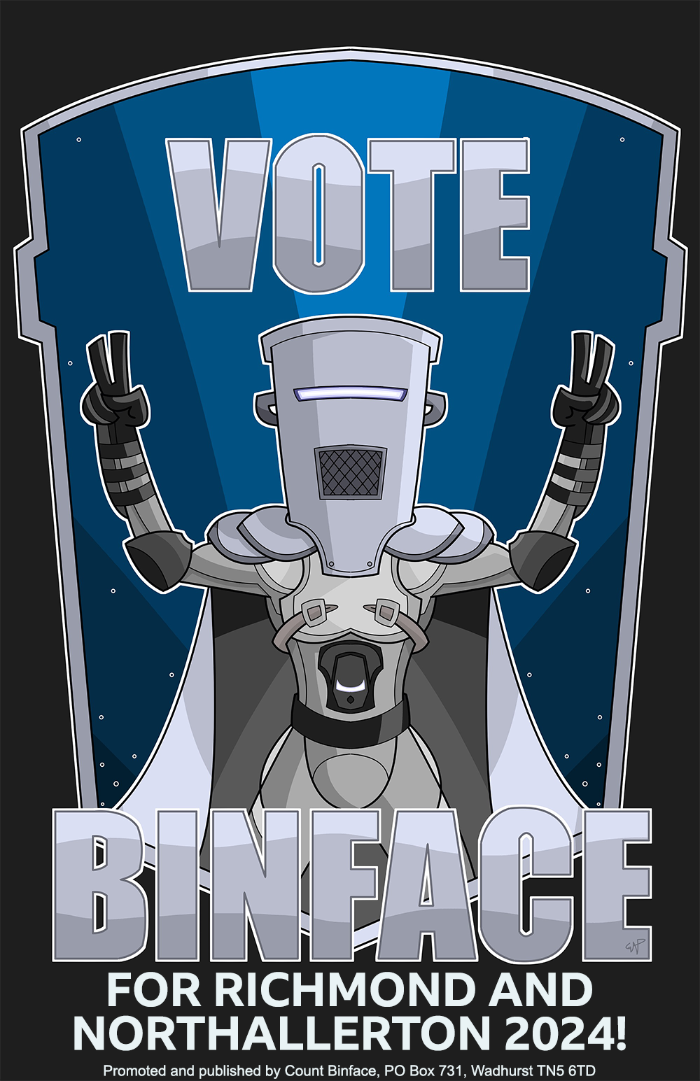 PRINTABLE CAMPAIGN POSTER Count Binface PRINTABLE CAMPAIGN POSTER Count Binface