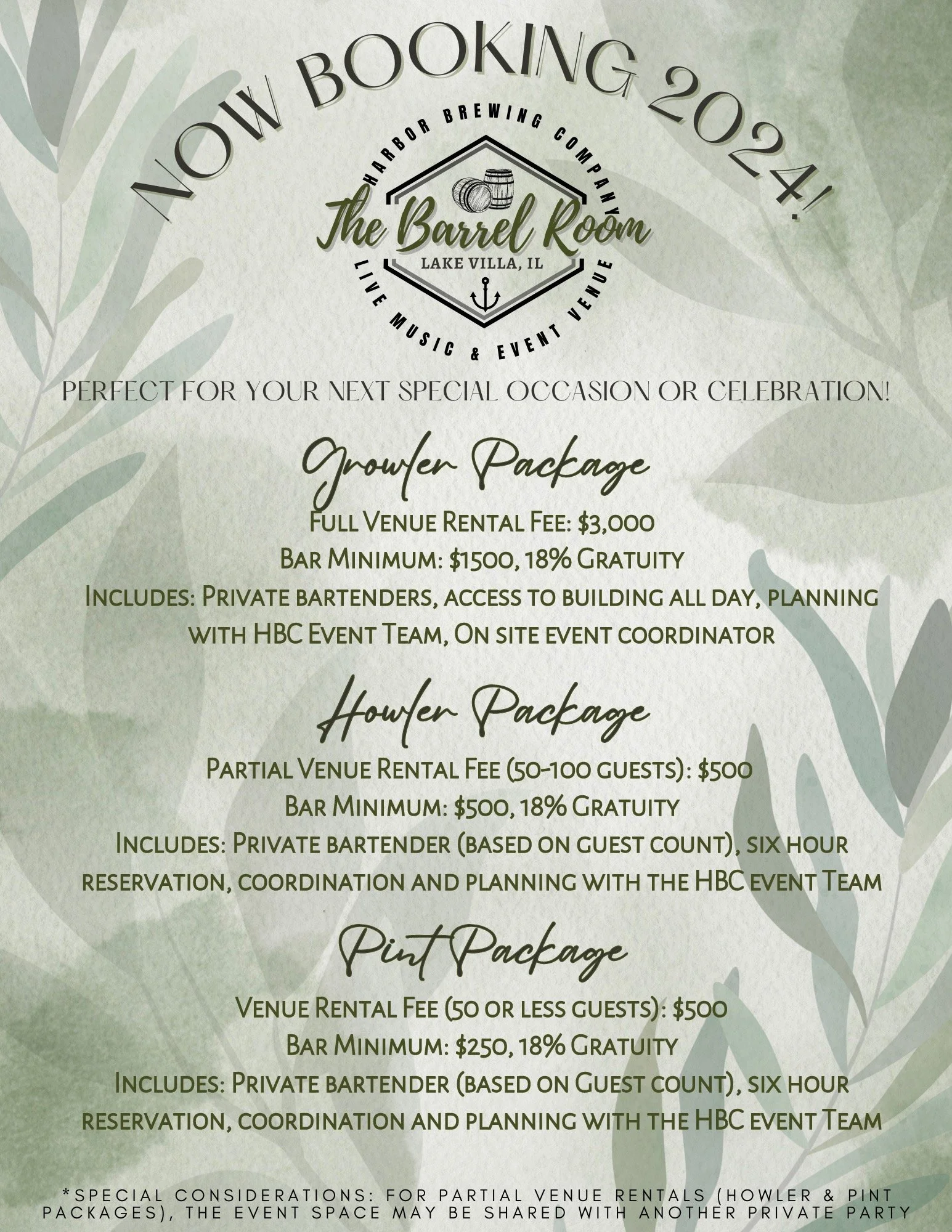 The Barrel Room — Harbor Brewing Co.