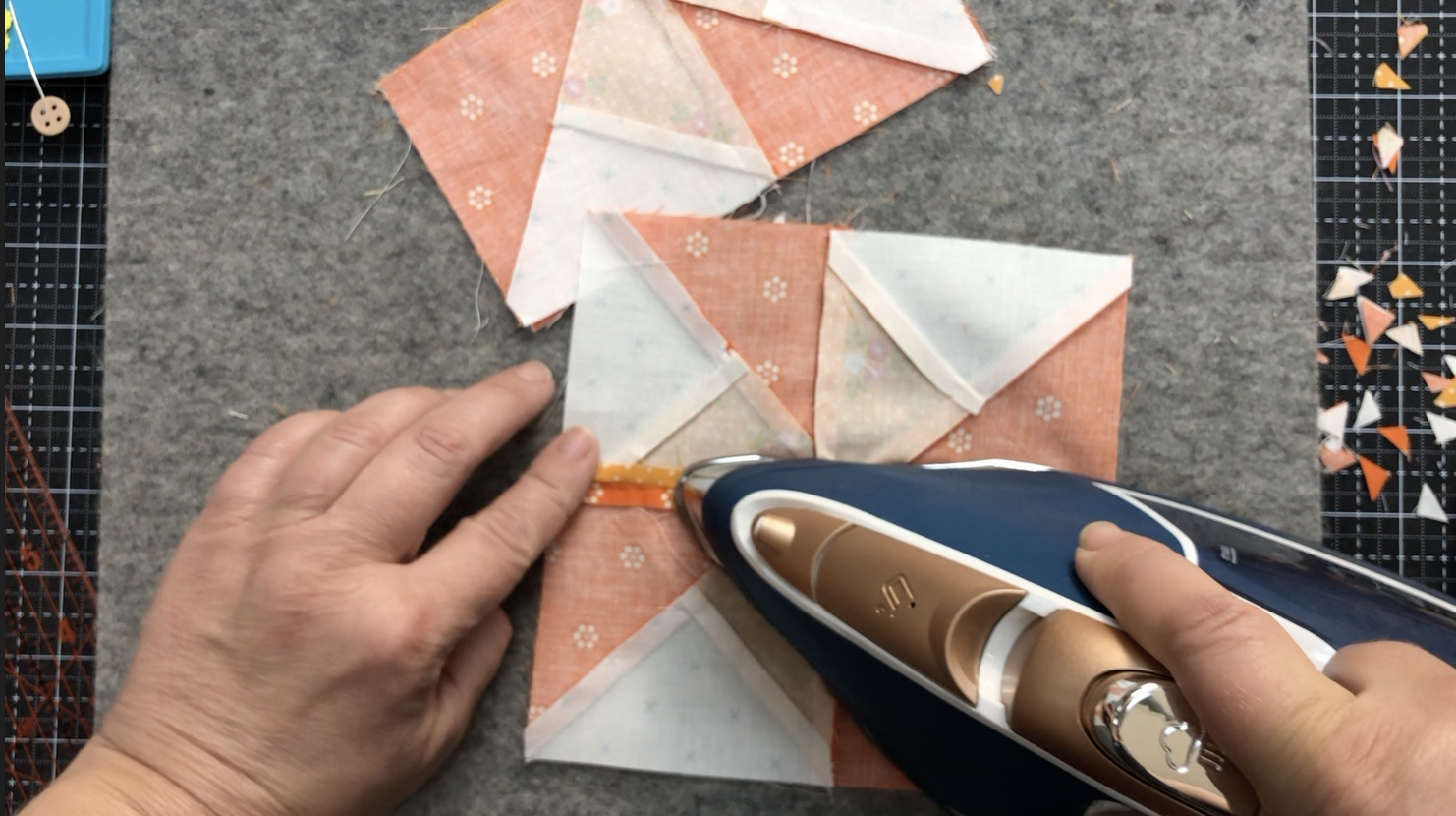 Quilty Chicks BOM: Flower 2 - Double Pinwheel Tutorial | Leila Gardunia ...