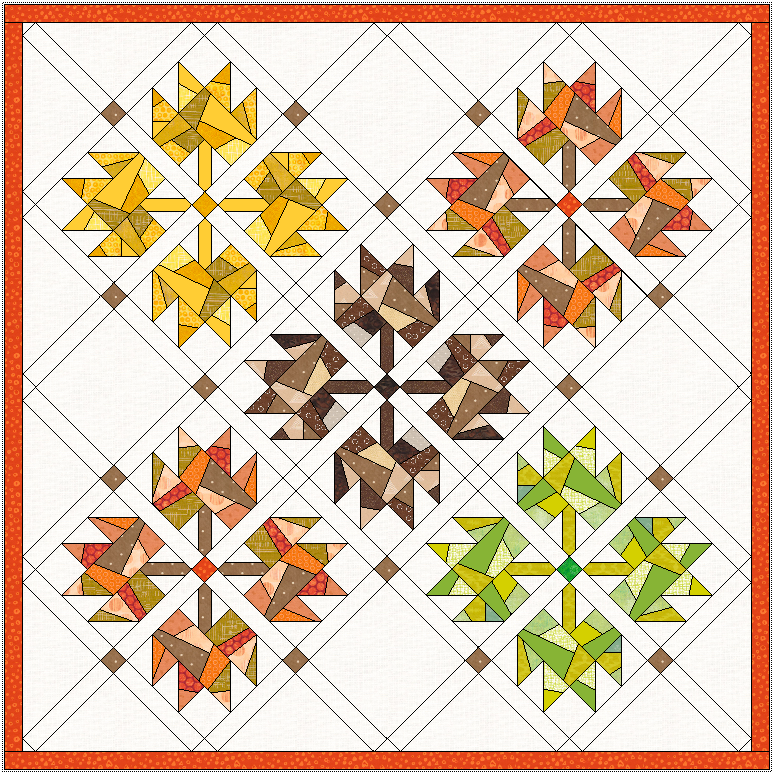 Scrappy (Maple) Leaves Quilt | Leila Gardunia Quilt Patterns