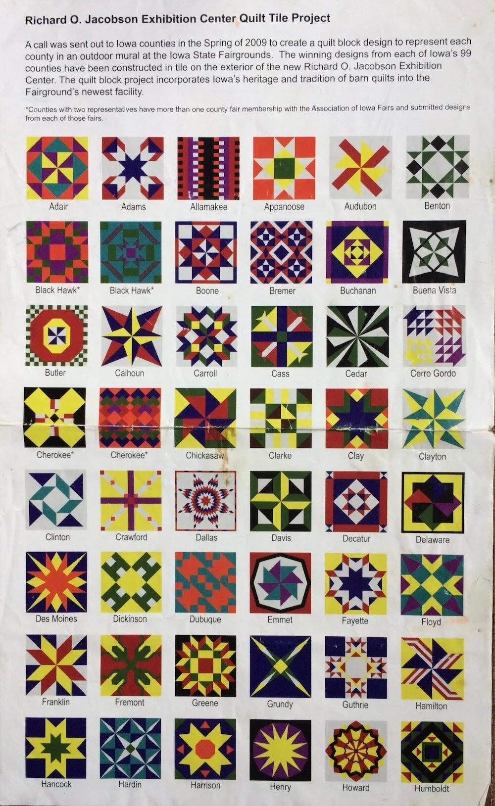 Iowa State Fair Quilt Tiles | Leila Gardunia Quilt Patterns
