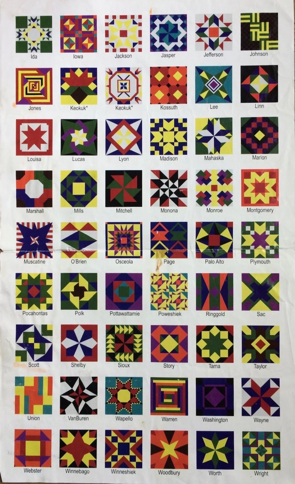 Iowa State Fair Quilt Tiles | Leila Gardunia Quilt Patterns