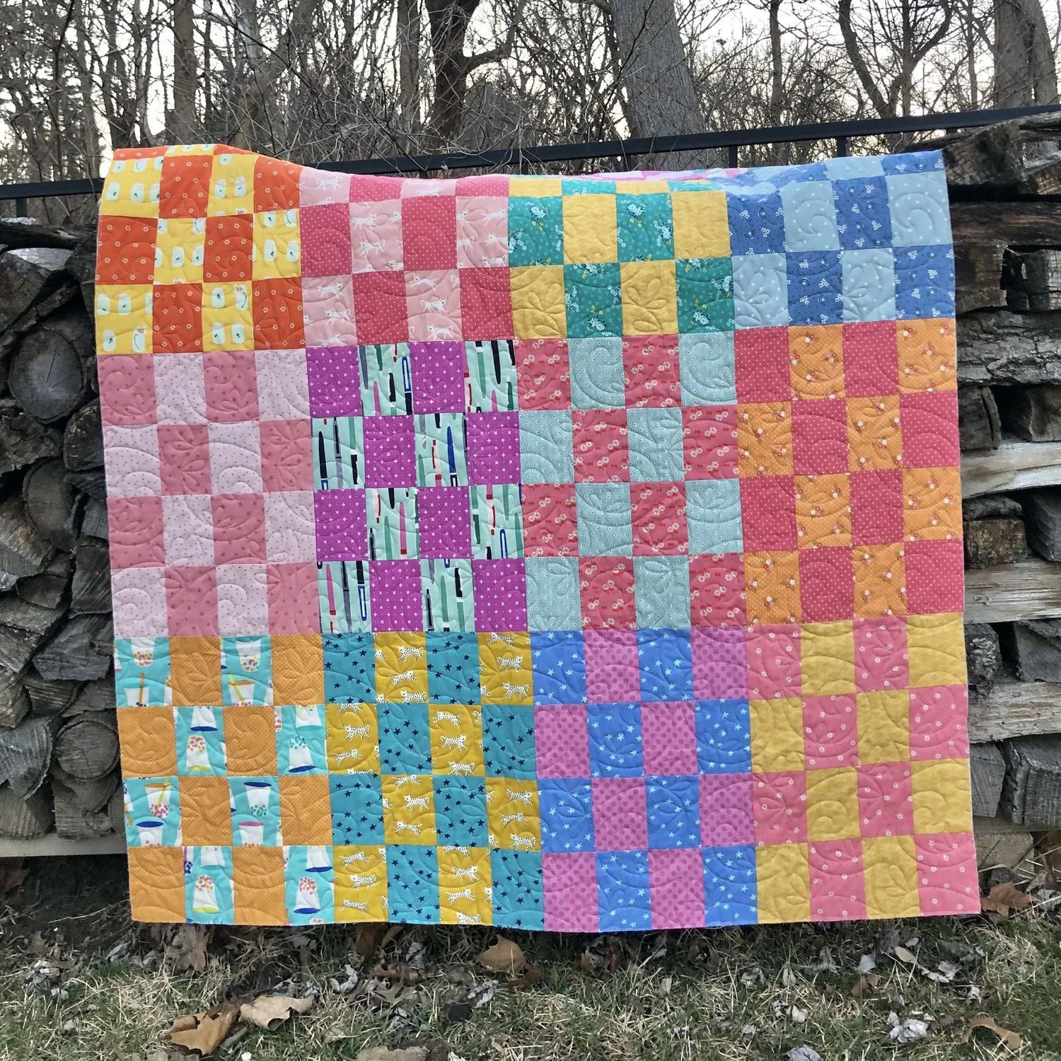 Stretched-16 Patch Quilt Block Tutorial | Leila Gardunia Quilt Patterns