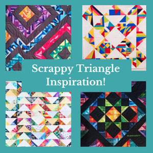 Over 40 Scrappy HST Triangle Quilt Layout Ideas! | Leila Gardunia Quilt ...