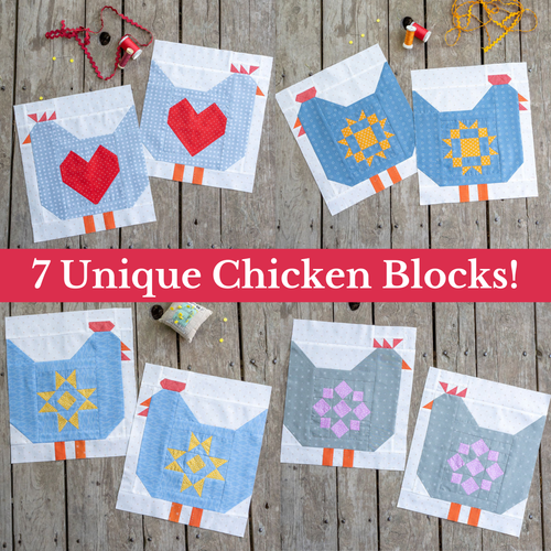 Quilty Chicks | A Chicken Block of the Month | Leila Gardunia Quilt ...