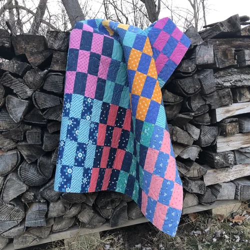 Stretched-16 Patch Quilt Block Tutorial | Leila Gardunia Quilt Patterns