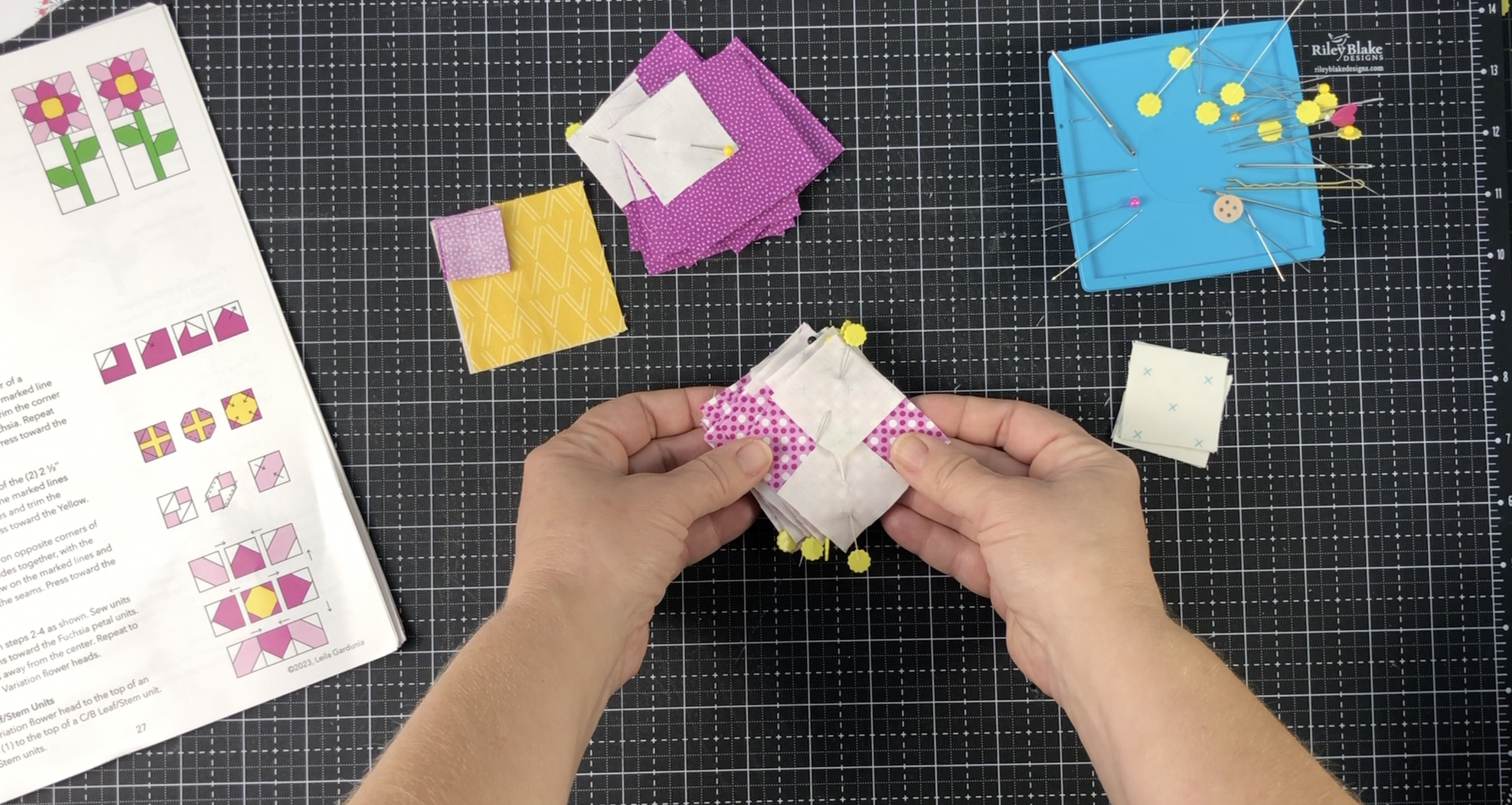 Quilty Chicks BOM: Flower 3 - Prairie Flower Variation | Leila Gardunia ...
