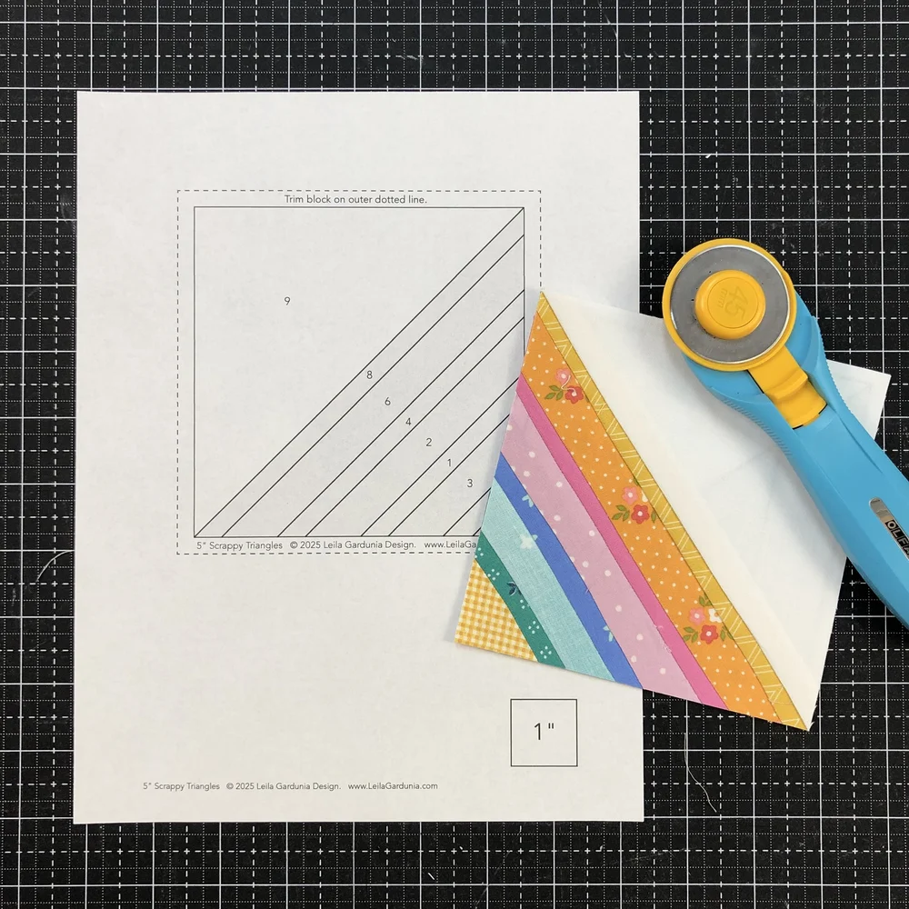 Scrappy Triangle Foundation Pad | 50 Different Pre-printed Foundations ...