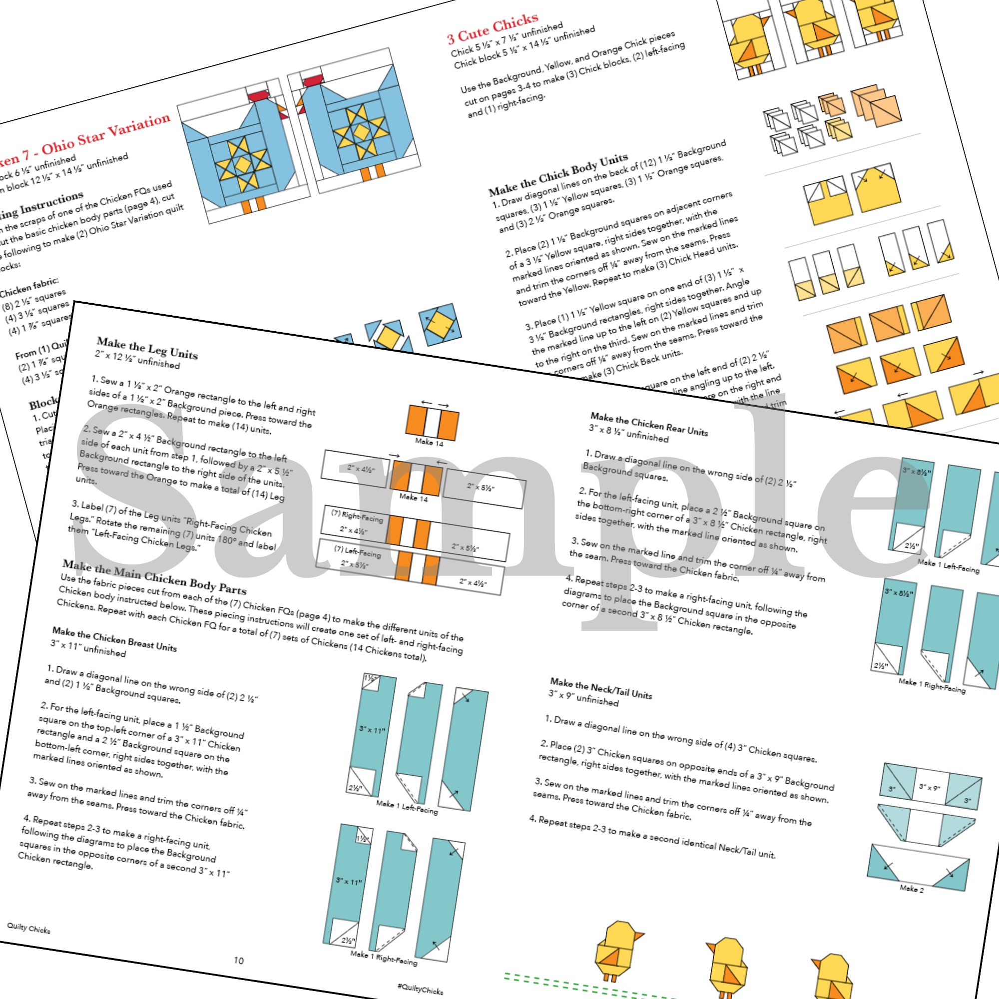 Quilty Chicks | A Chicken Block of the Month | Leila Gardunia Quilt ...