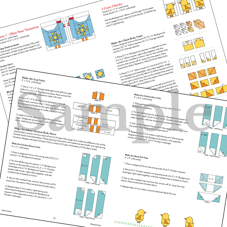 Quilty Chicks | A Chicken Block of the Month | Leila Gardunia Quilt ...
