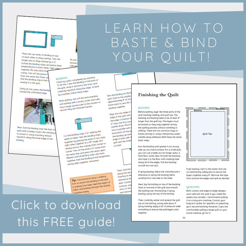 Quilt Basting & Binding Guide | Leila Gardunia Quilt Patterns