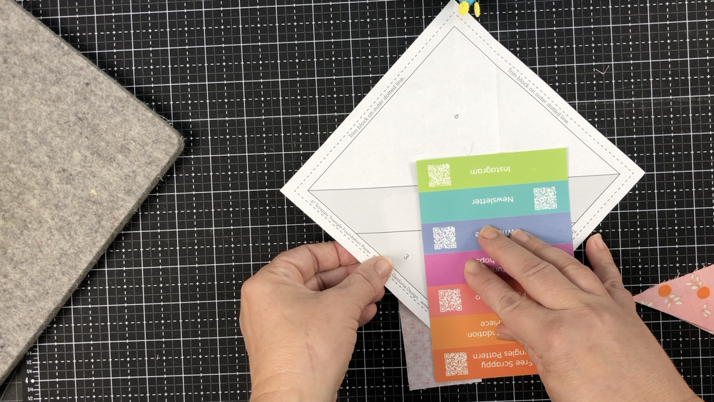 How to Foundation Paper Piece Scrappy Half Square Triangles | Leila ...