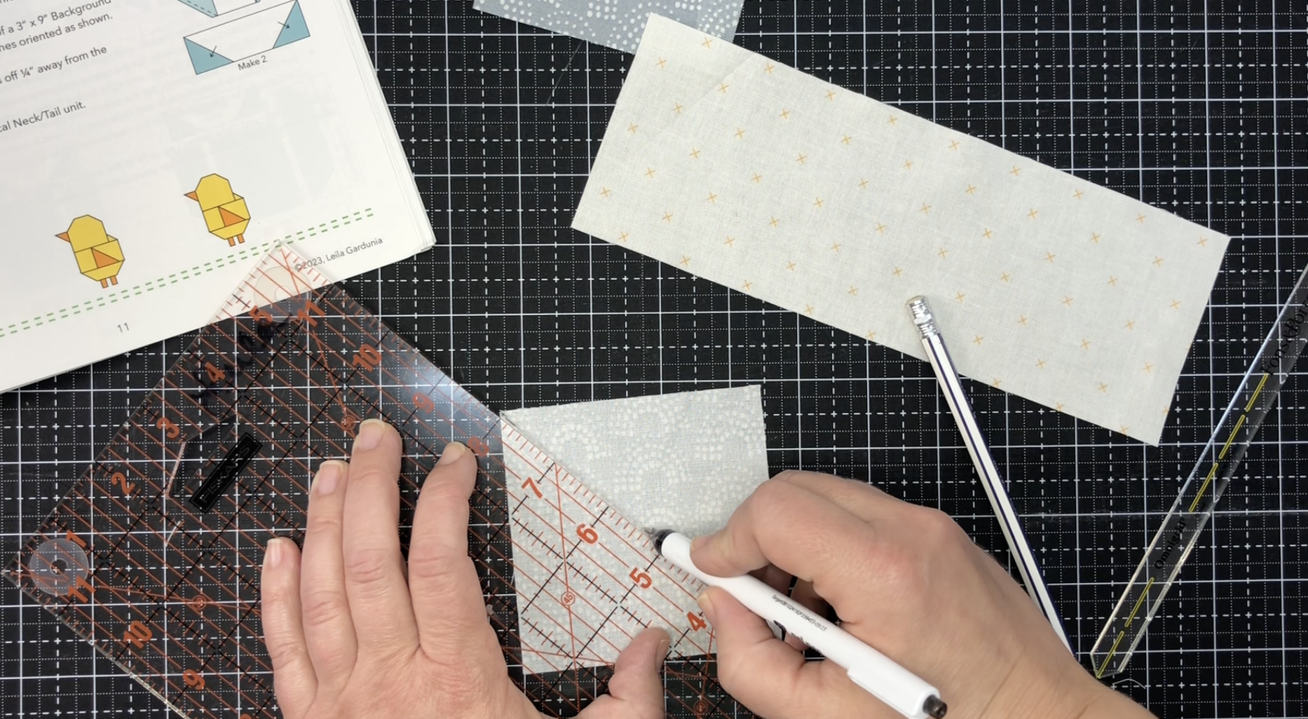 How to Stitch-and-Flip When Making a Quilt Block | Leila Gardunia Quilt ...