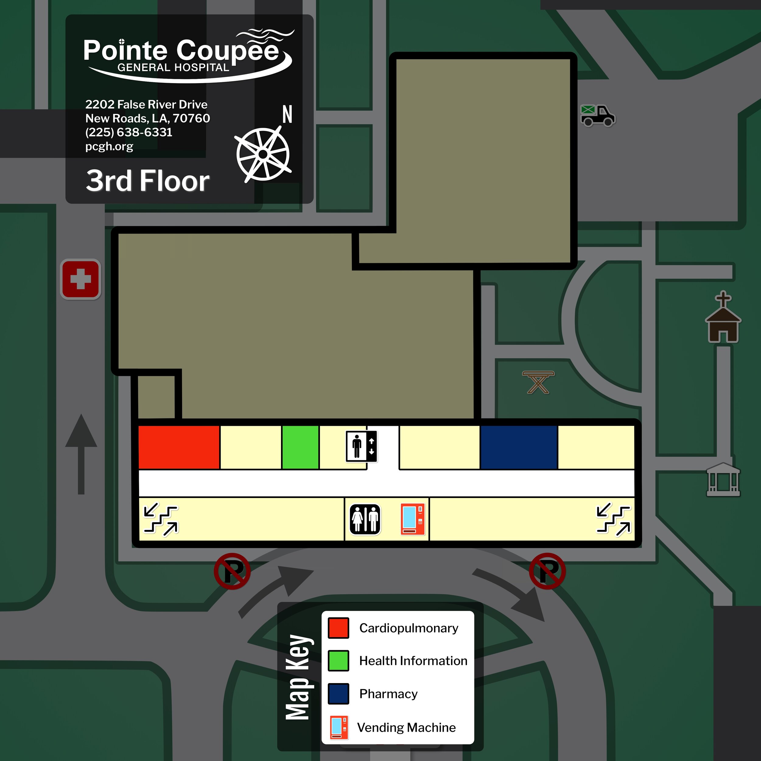 Campus Map — Pointe Coupee General Hospital