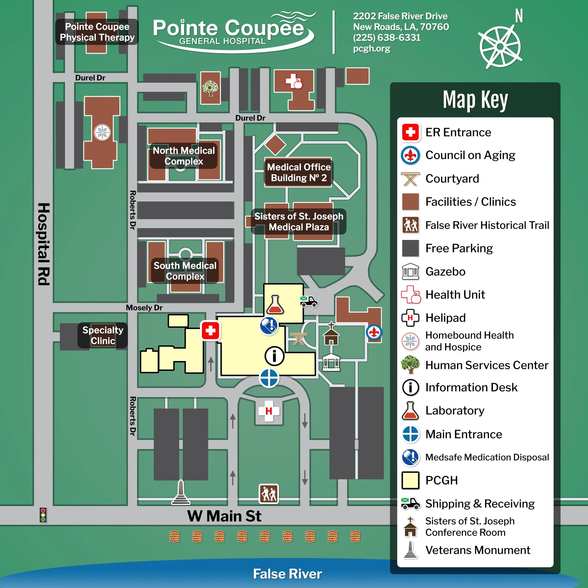 Campus Map — Pointe Coupee General Hospital