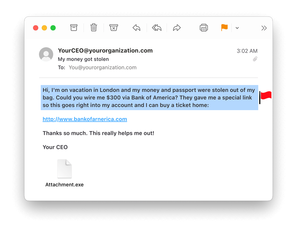 Social Engineering Red Flags — Pointe Coupee General Hospital