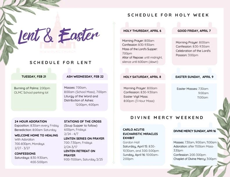 Lent — Our Lady of Mount Carmel