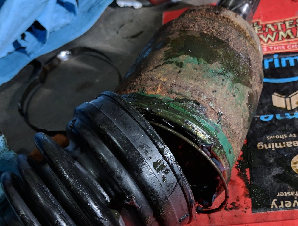 Replacing the CV axle boots. Give 'em da boot! — Blingstrom