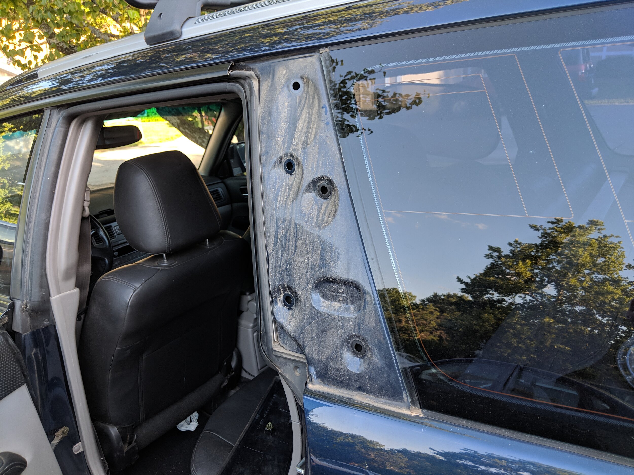 Subaru Forester window seal replacement! We already have enough wind ...