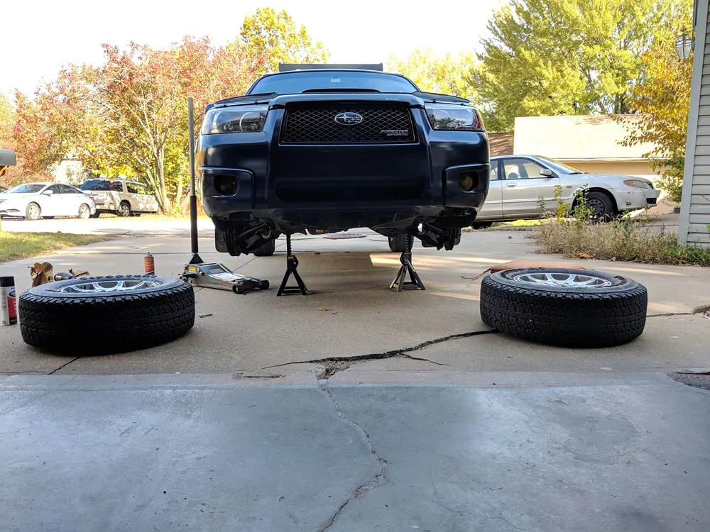 Putting your Subaru up on jack stands! Getting your Subaru in the air ...